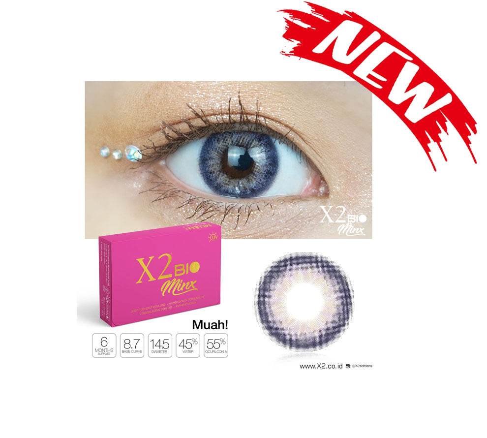 X2 Bio Minx - Muah ( Softlens Premium ) – Lensza